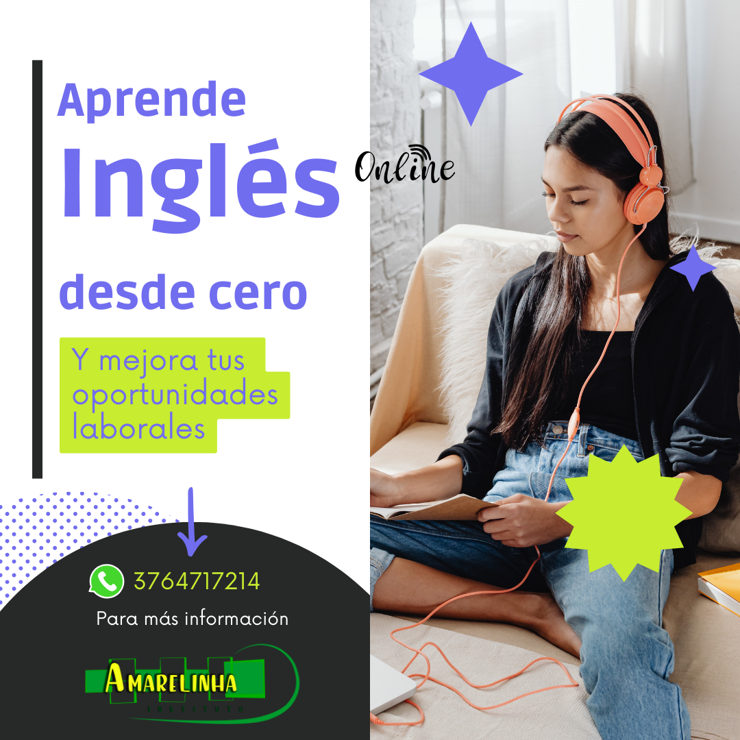 INGLÉS Básico 1 inicio abril 2024 - Instituto Amarelinha